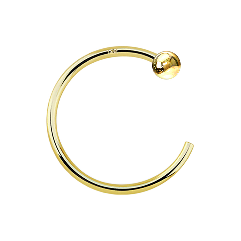 Nasenring offen 14k gold mit Kugel, 70.90 CHF